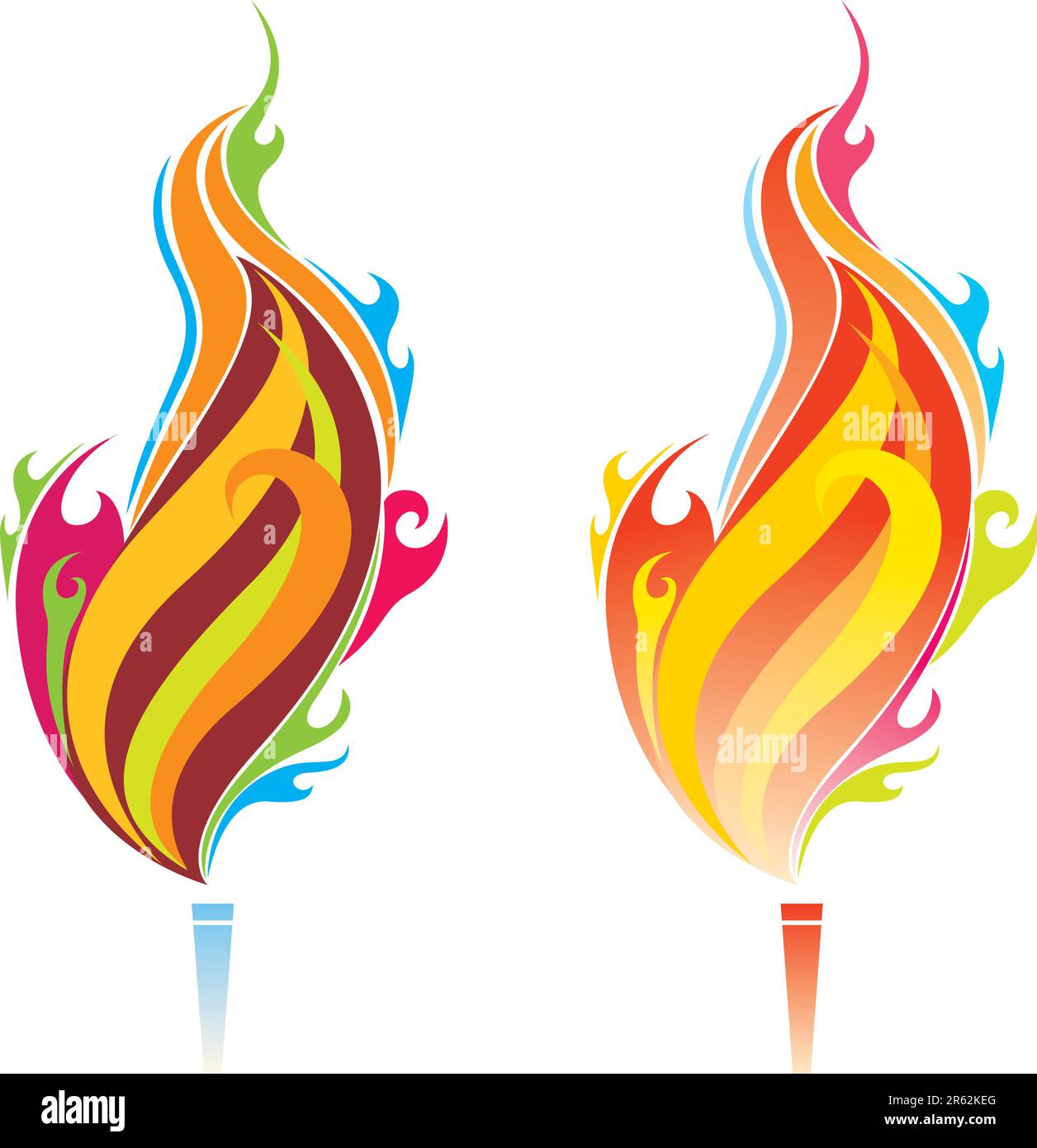 Two version ornament torch pattern design Stock Vector Image & Art - Alamy