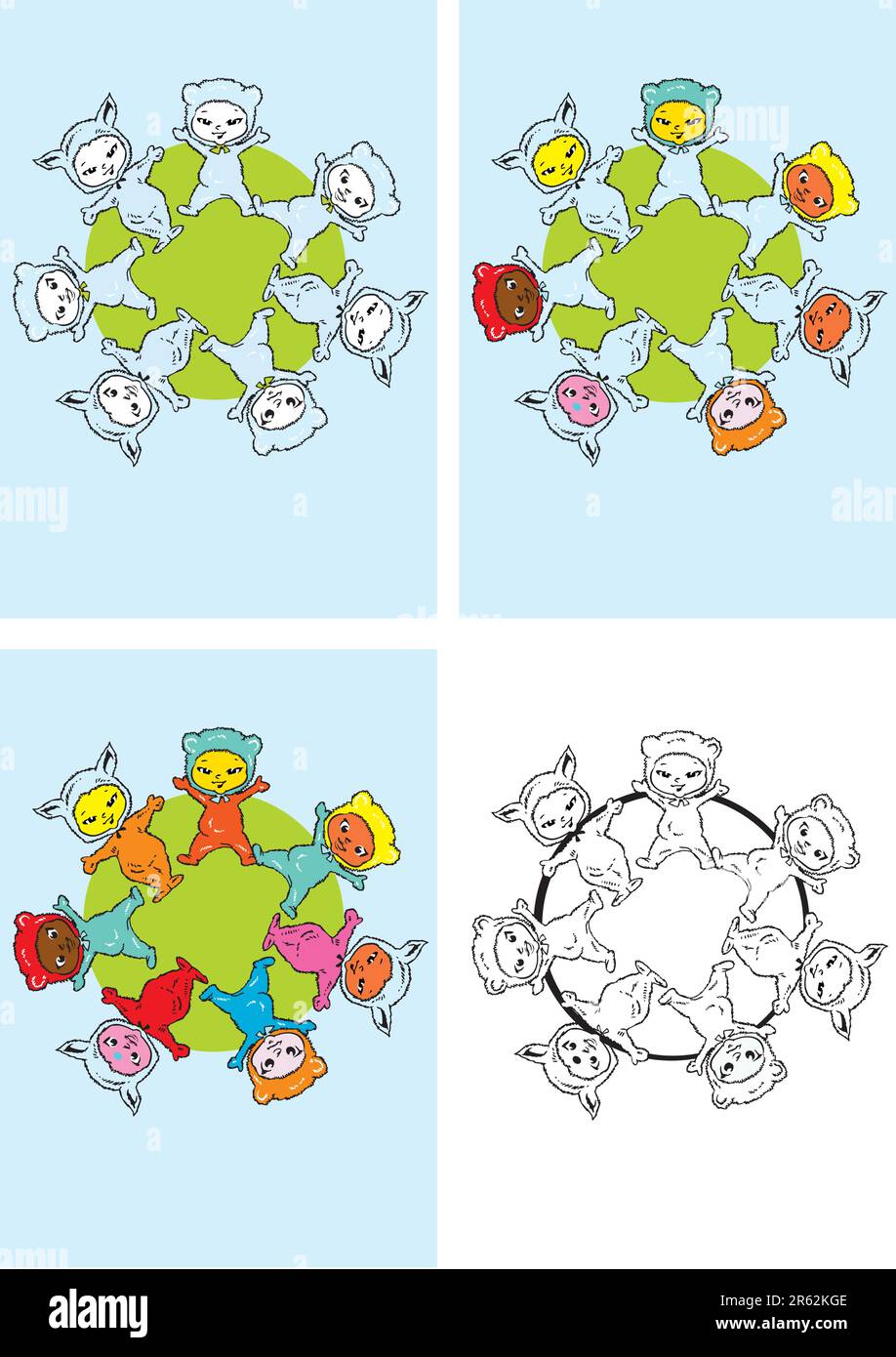 Planet child Stock Vector Images - Alamy