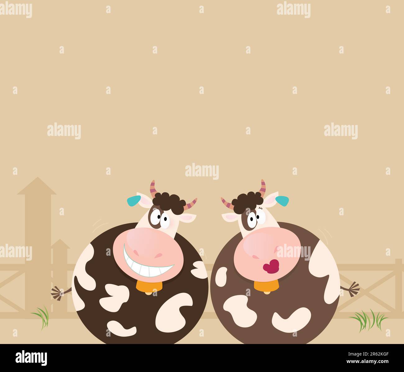 Happy cow Stock Vector Images - Alamy