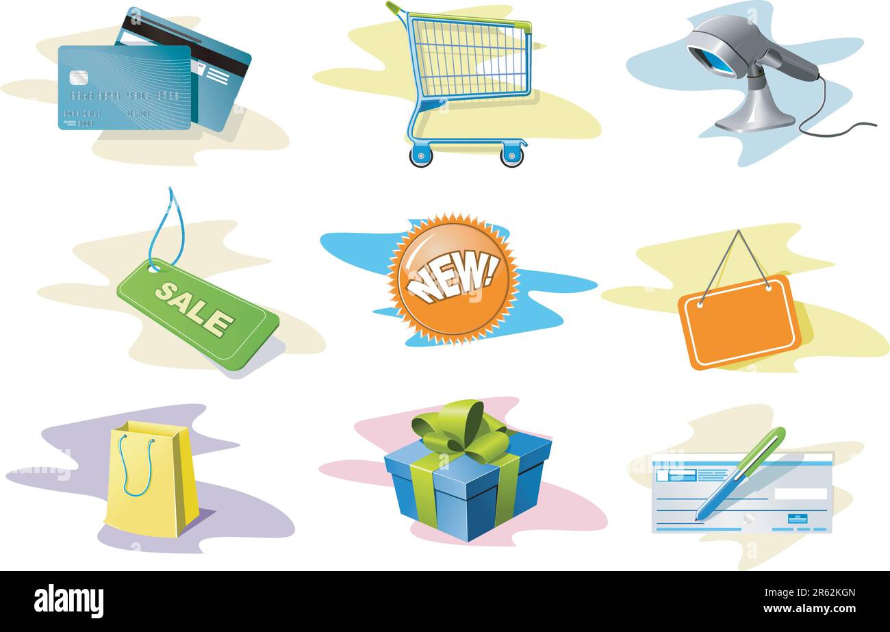 Connected retail Stock Vector Images - Alamy