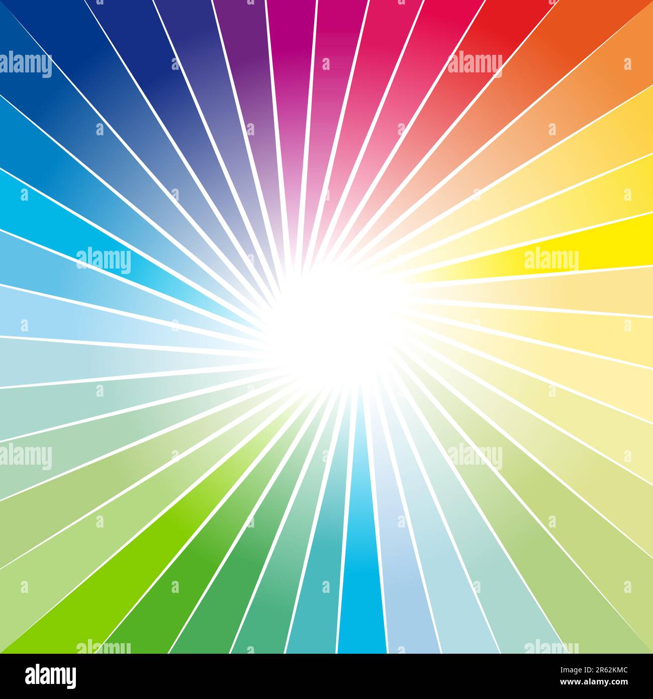 Abstract Rainbow Ray of lights explosion background Stock Vector Image ...