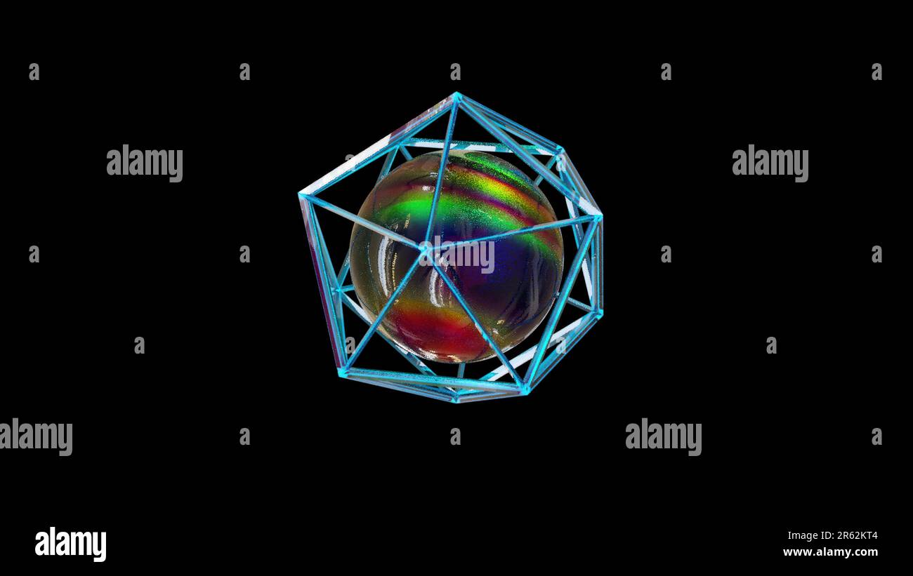 3d atom model with marble. Computer generated 3d render Stock Photo - Alamy