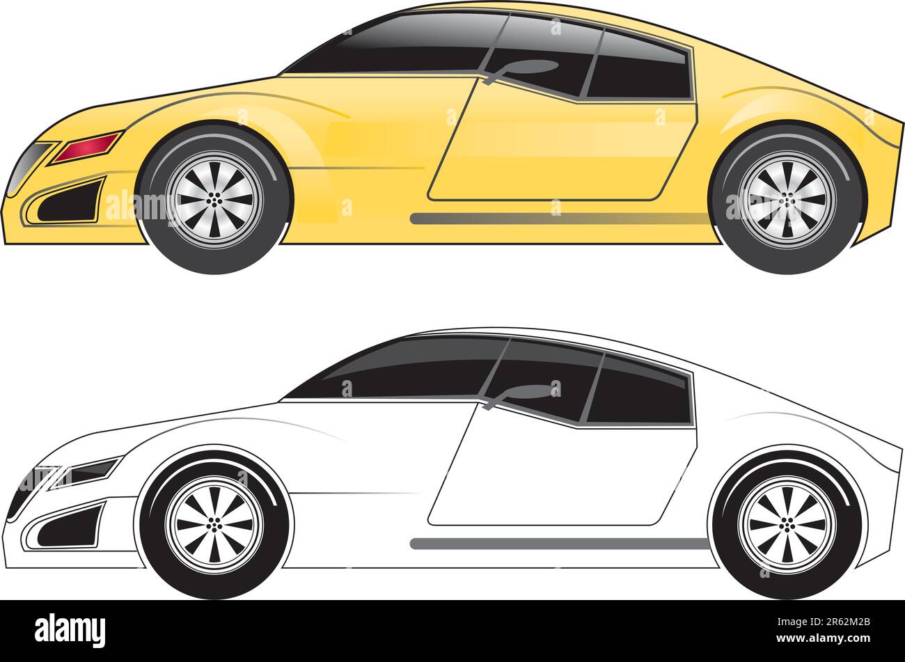 Car size Stock Vector Images - Alamy