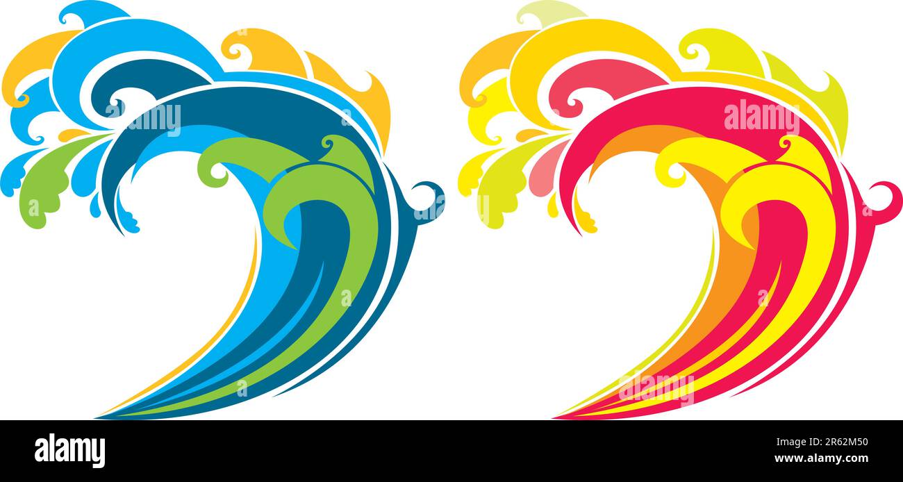 Abstract colorful wave pattern design Stock Vector Image & Art - Alamy