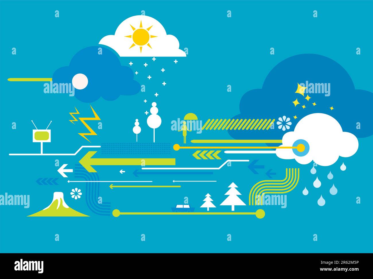 The illustration of atmospheric circulation background Stock Vector Image & Art - Alamy