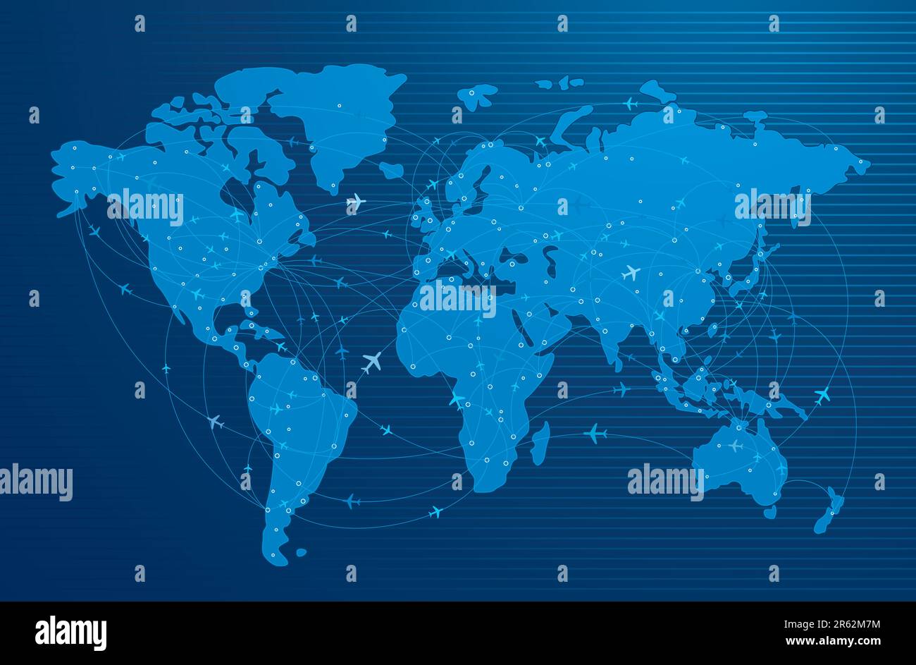 Airplane route map hi-res stock photography and images - Alamy