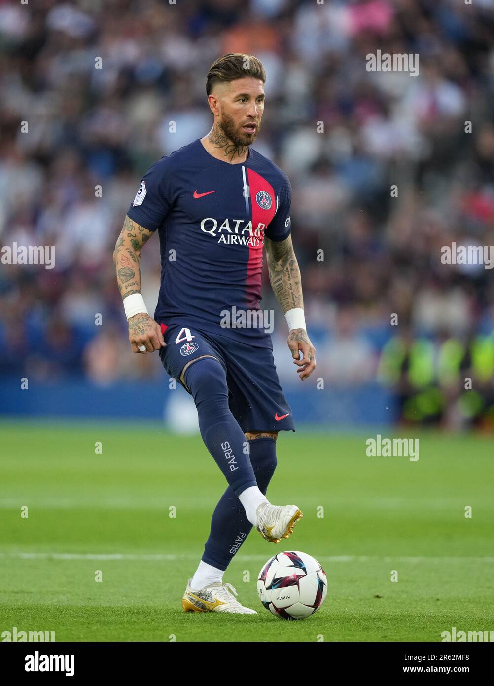 Sergio Ramos of PSG during the Ligue 1 match between Paris Saint ...