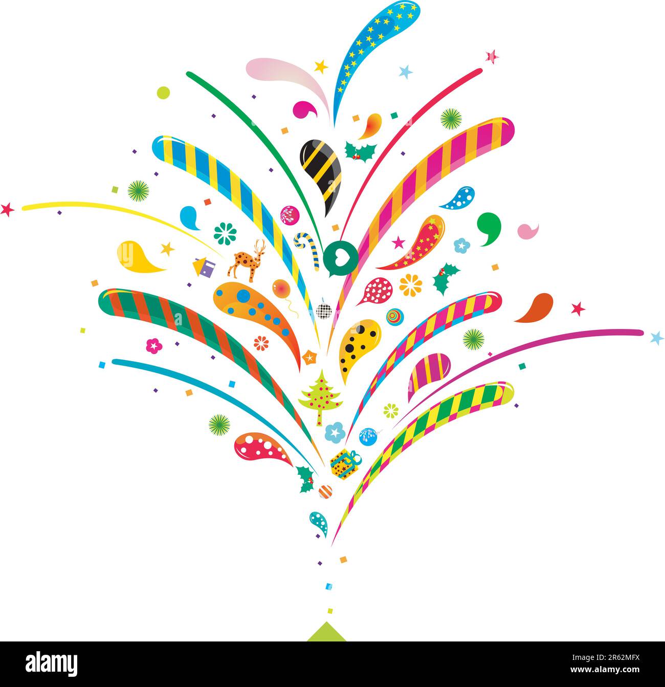 Christmas theme fireworks pattern design Stock Vector Image & Art - Alamy