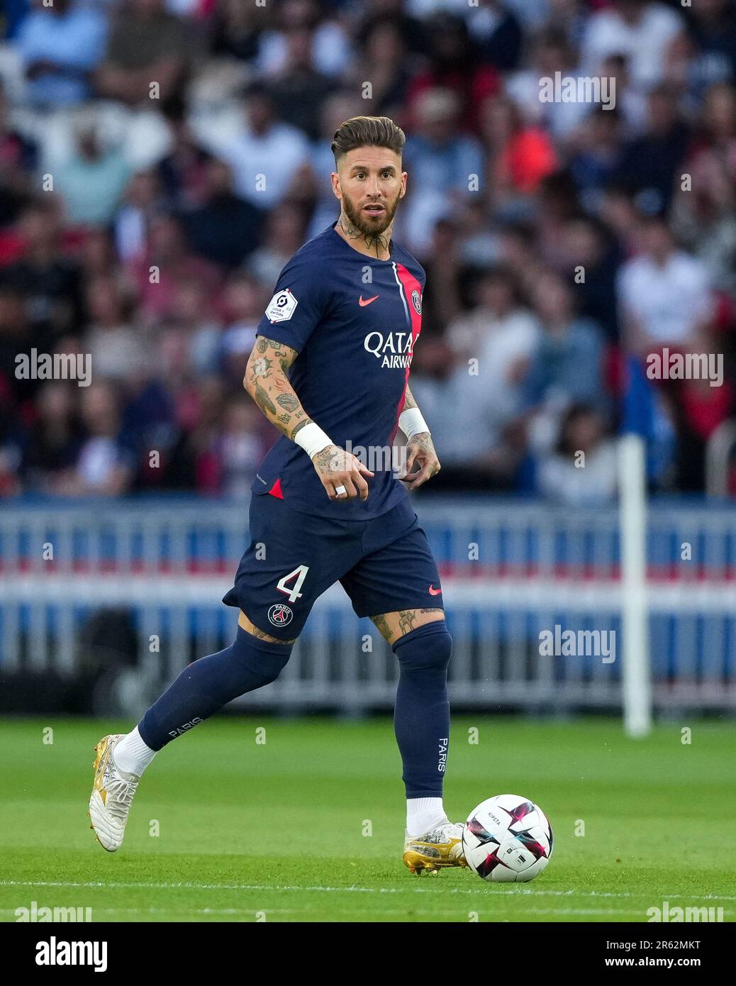 Sergio Ramos of PSG during the Ligue 1 match between Paris Saint ...