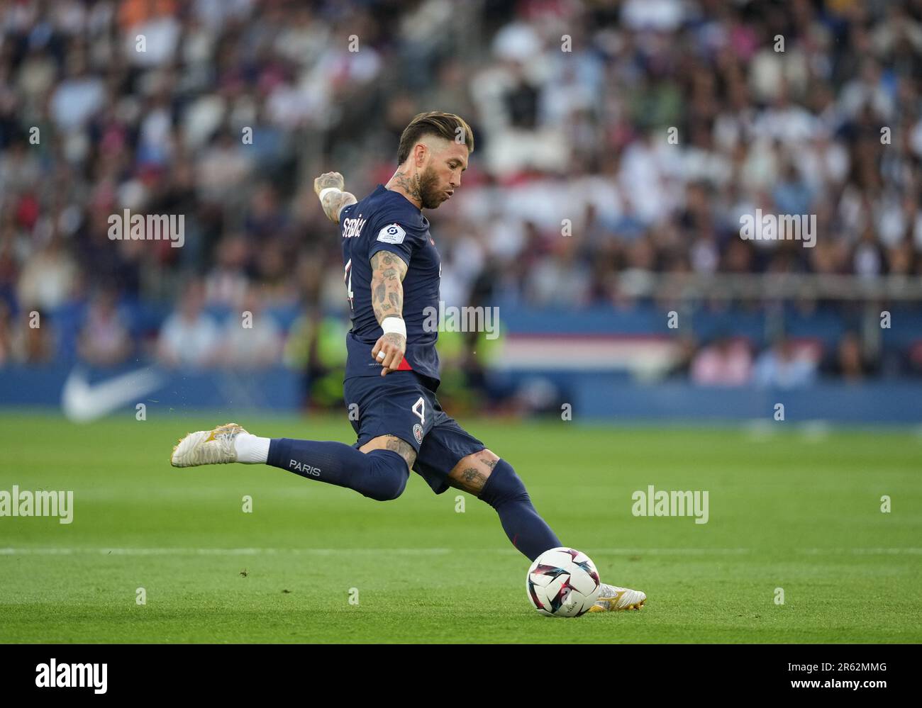 Sergio Ramos of PSG during the Ligue 1 match between Paris Saint ...