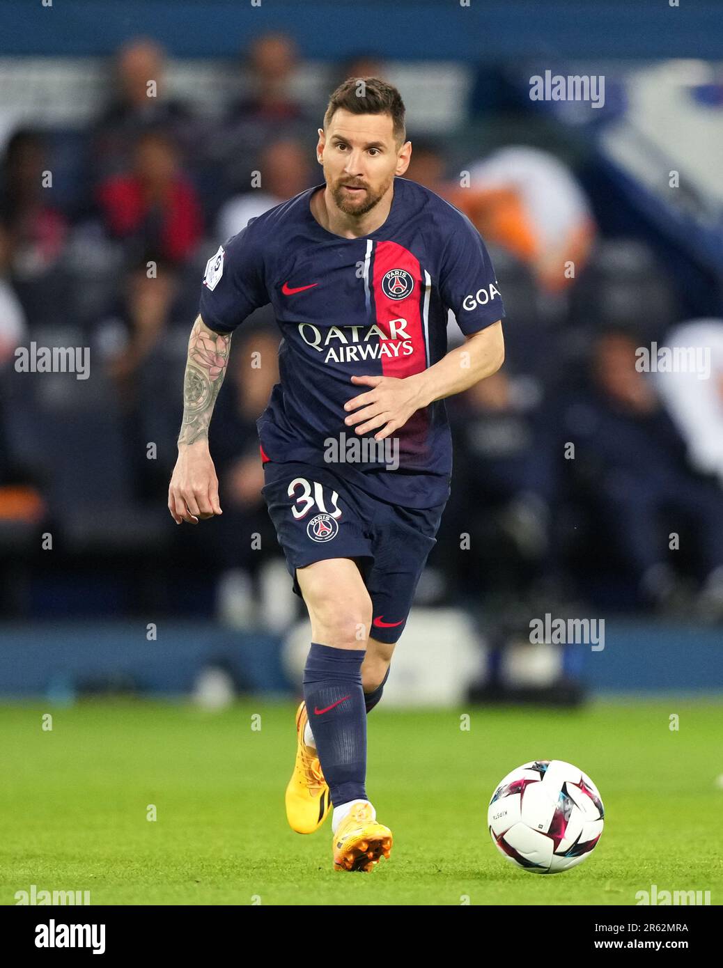Lionel Messi of PSG during the Ligue 1 match between Paris Saint ...