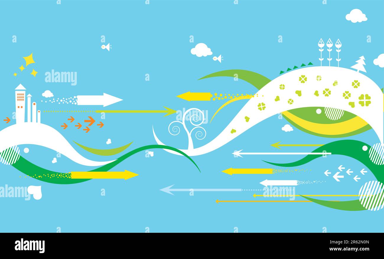 The illustration of atmospheric circulation background Stock Vector Image & Art - Alamy