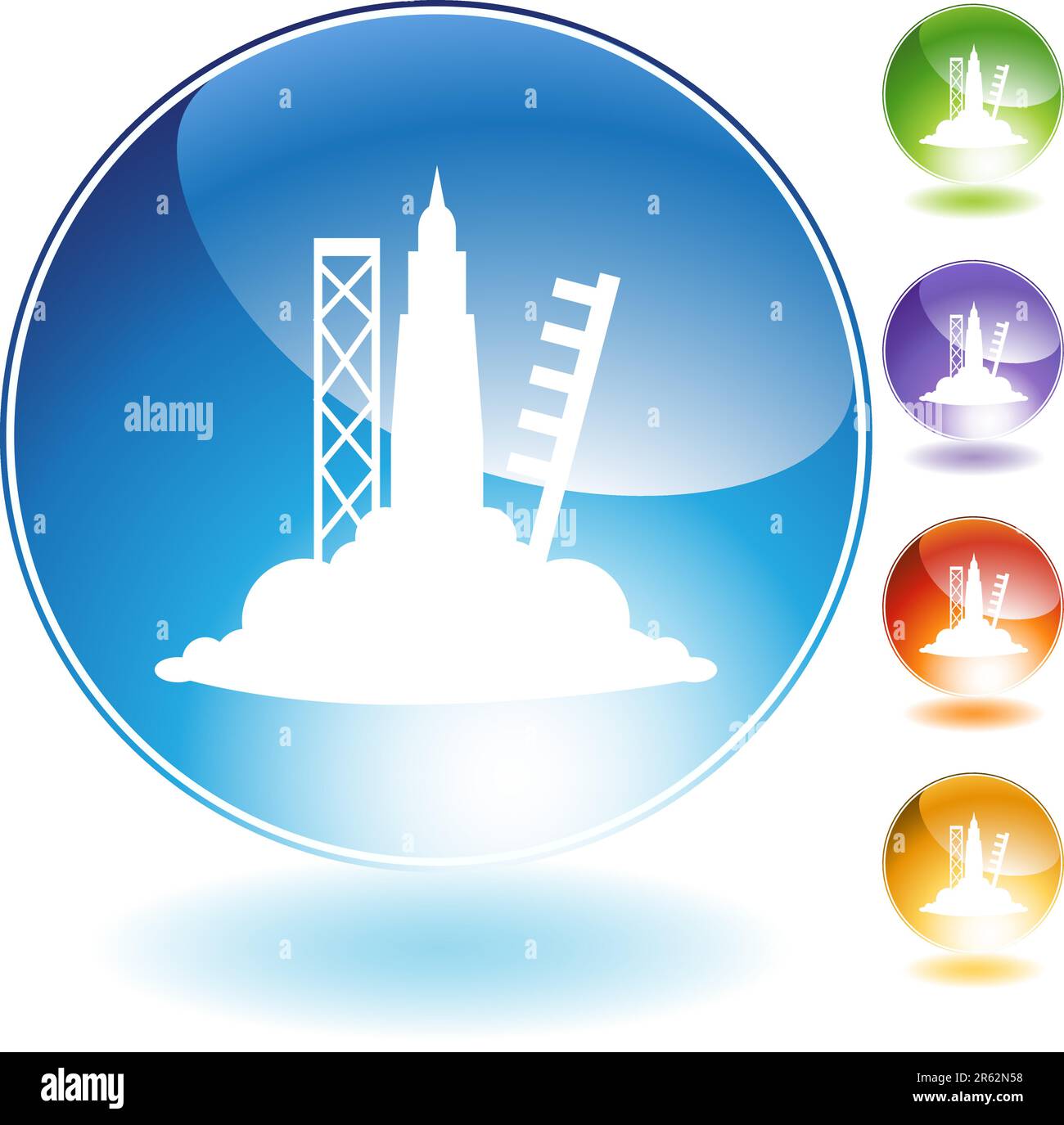 Rocket launch icon isolated on a white background Stock Vector Image ...