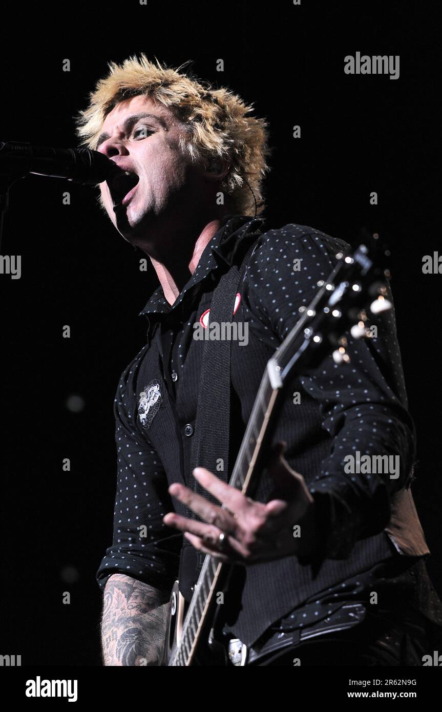 Milan Italy 2009-11-10: Billie Joe Armstrong singer and guitarist of ...