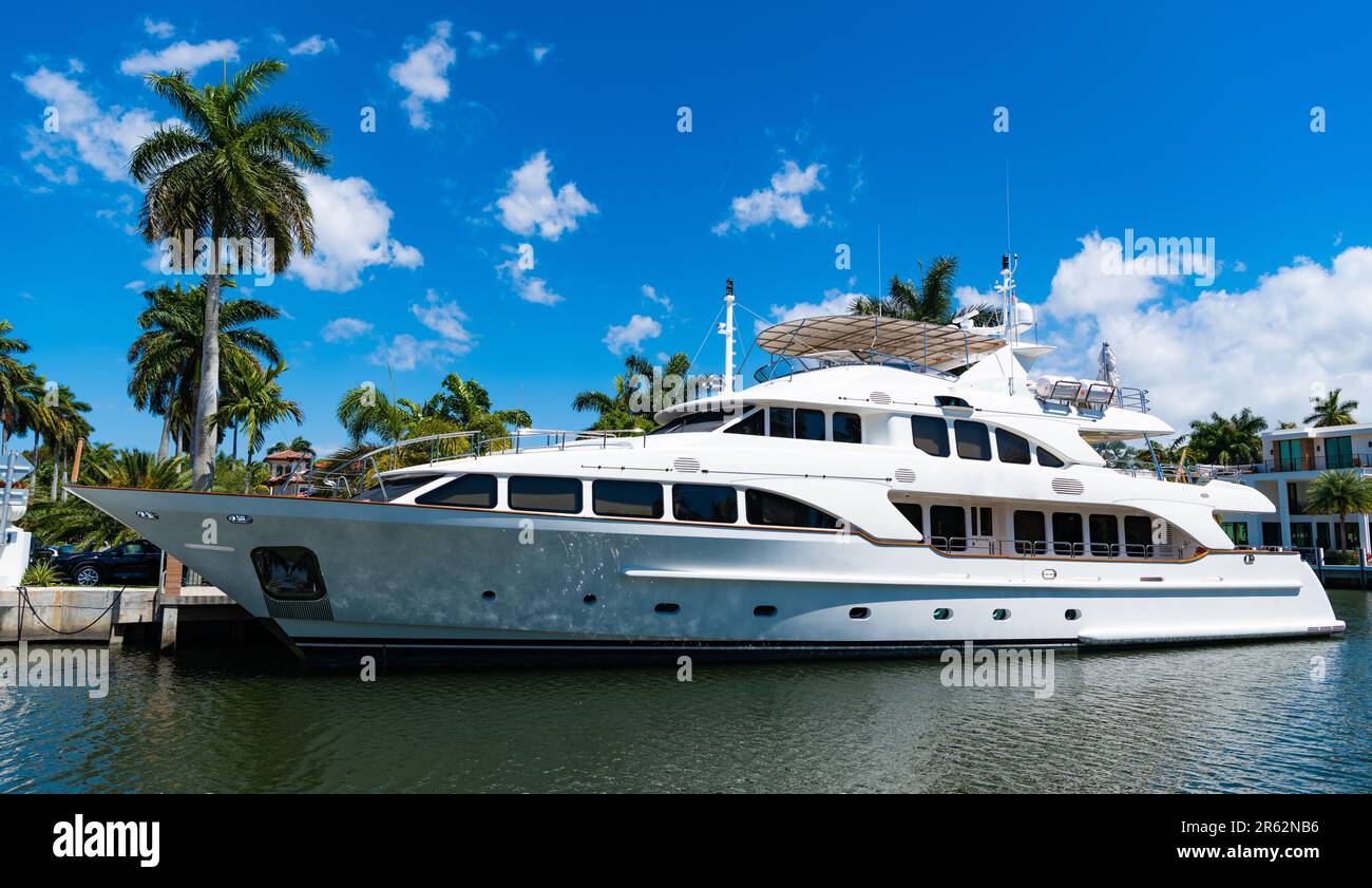 Summer holidays on a huge luxury yacht. enjoying summer vacation on a ...