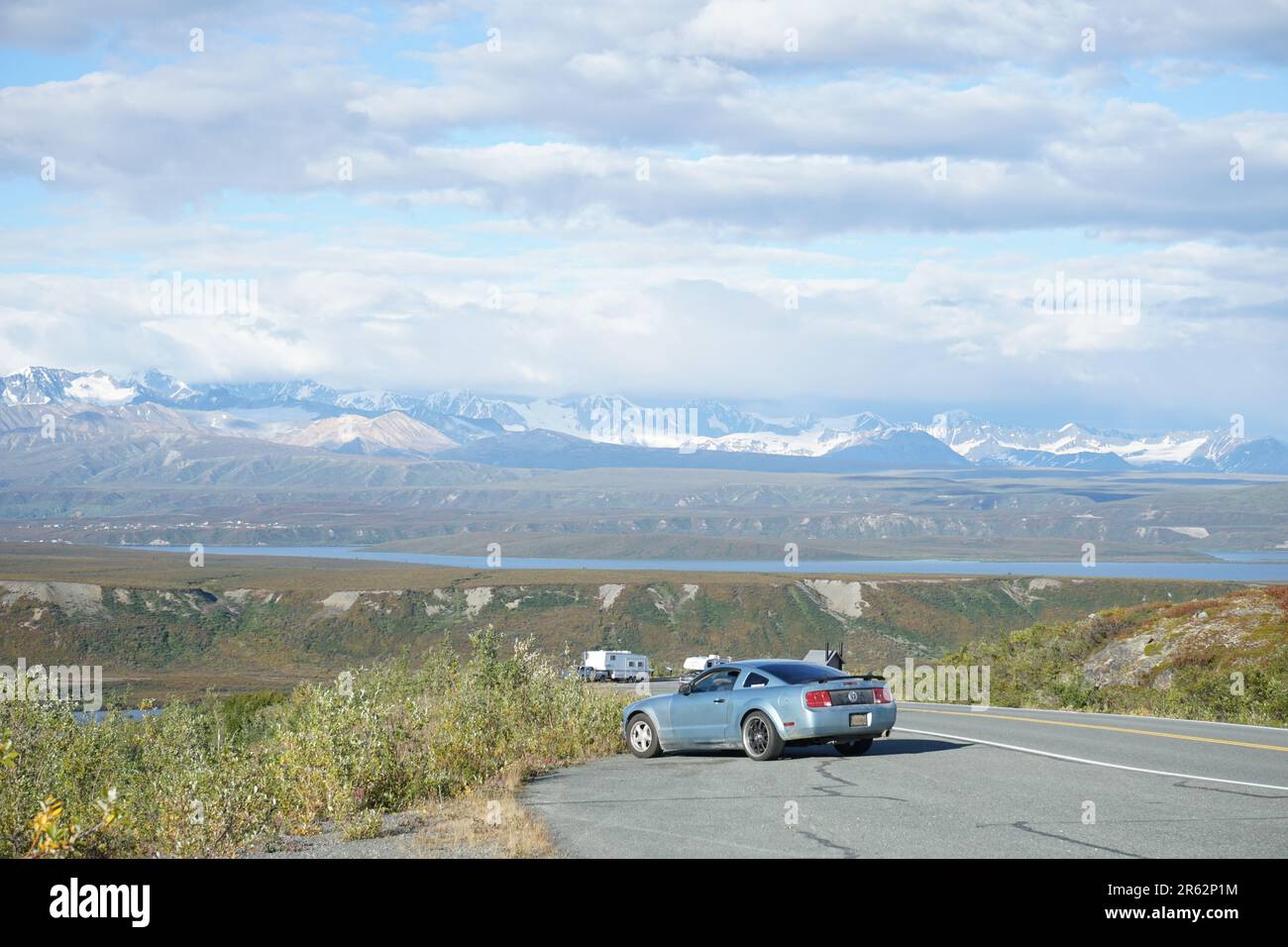 A little shed between vastness of landscapes. Green plains & distant ...