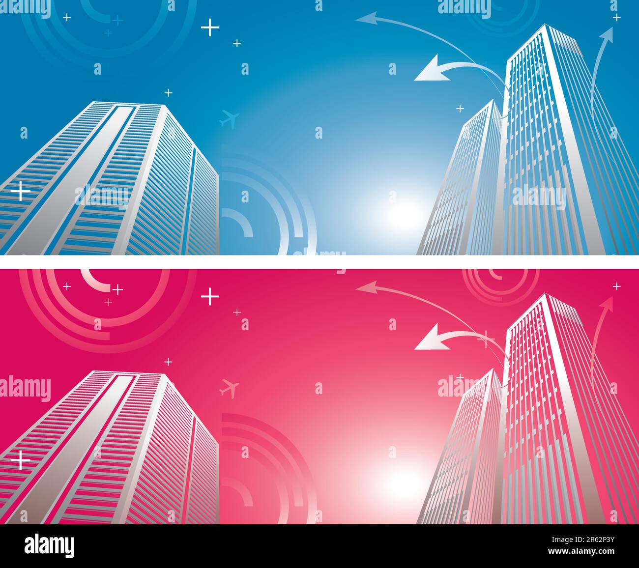Two high rise Stock Vector Images - Alamy