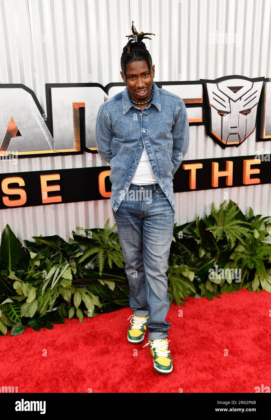 TJ Atoms attends the premiere of "Transformers: Rise of the Beasts" at ...