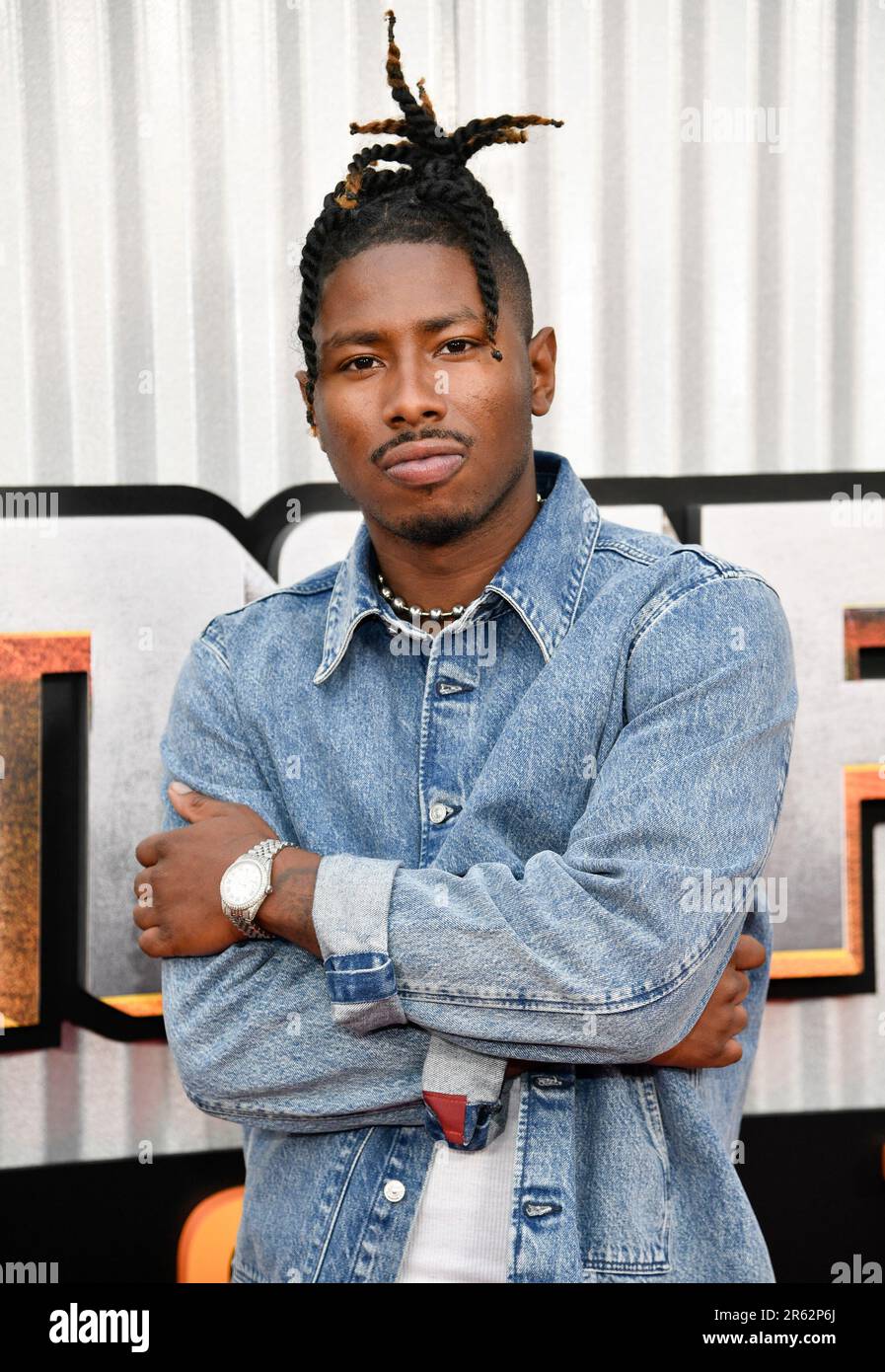 TJ Atoms attends the premiere of "Transformers: Rise of the Beasts" at ...