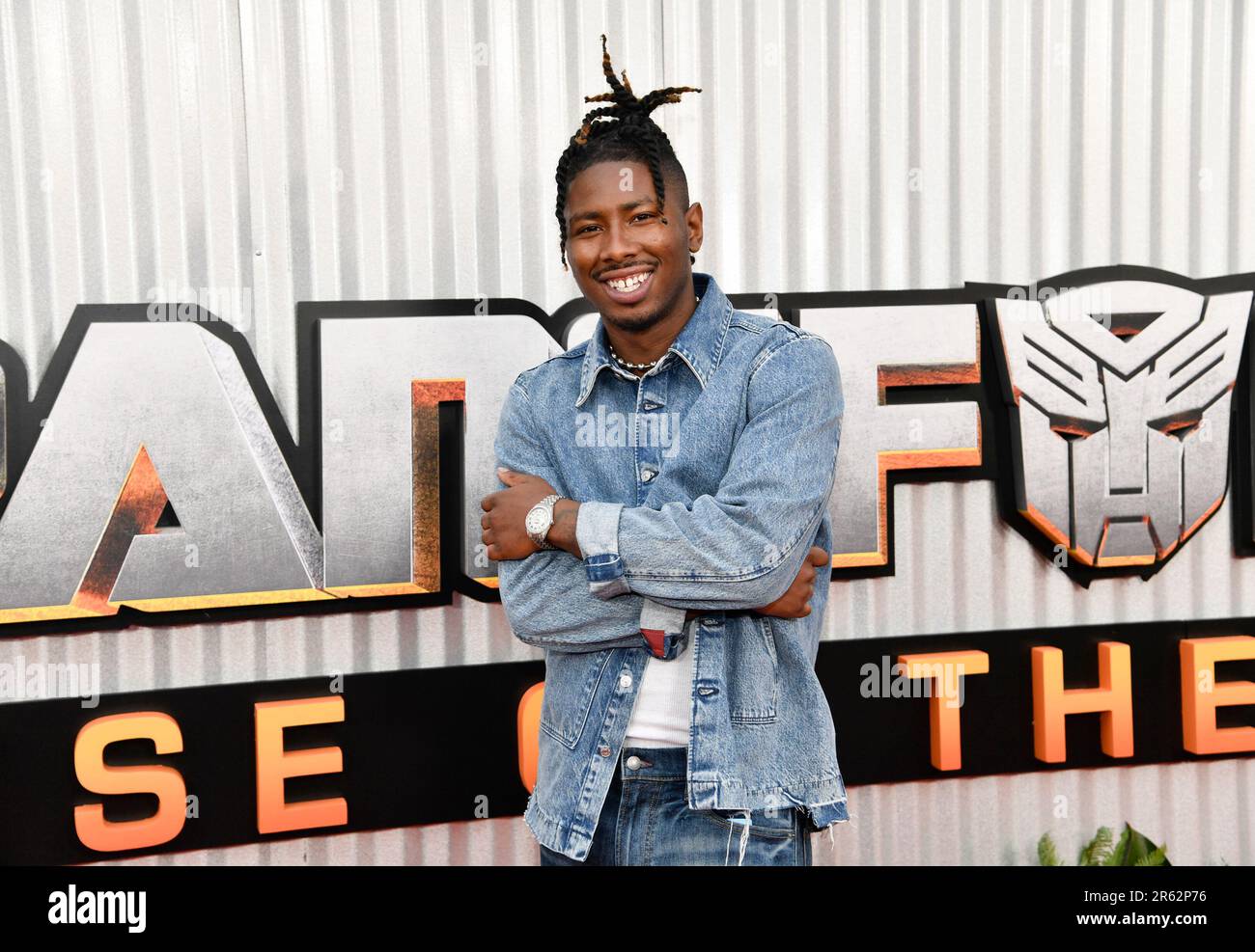 TJ Atoms attends the premiere of "Transformers: Rise of the Beasts" at ...