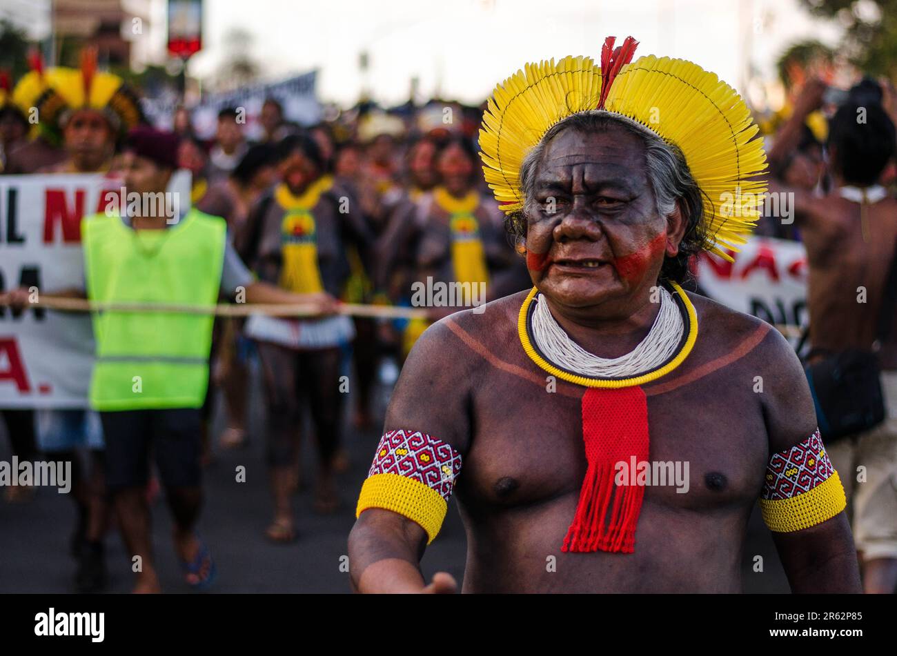 Brazil indigenous people face painting hi-res stock photography and ...