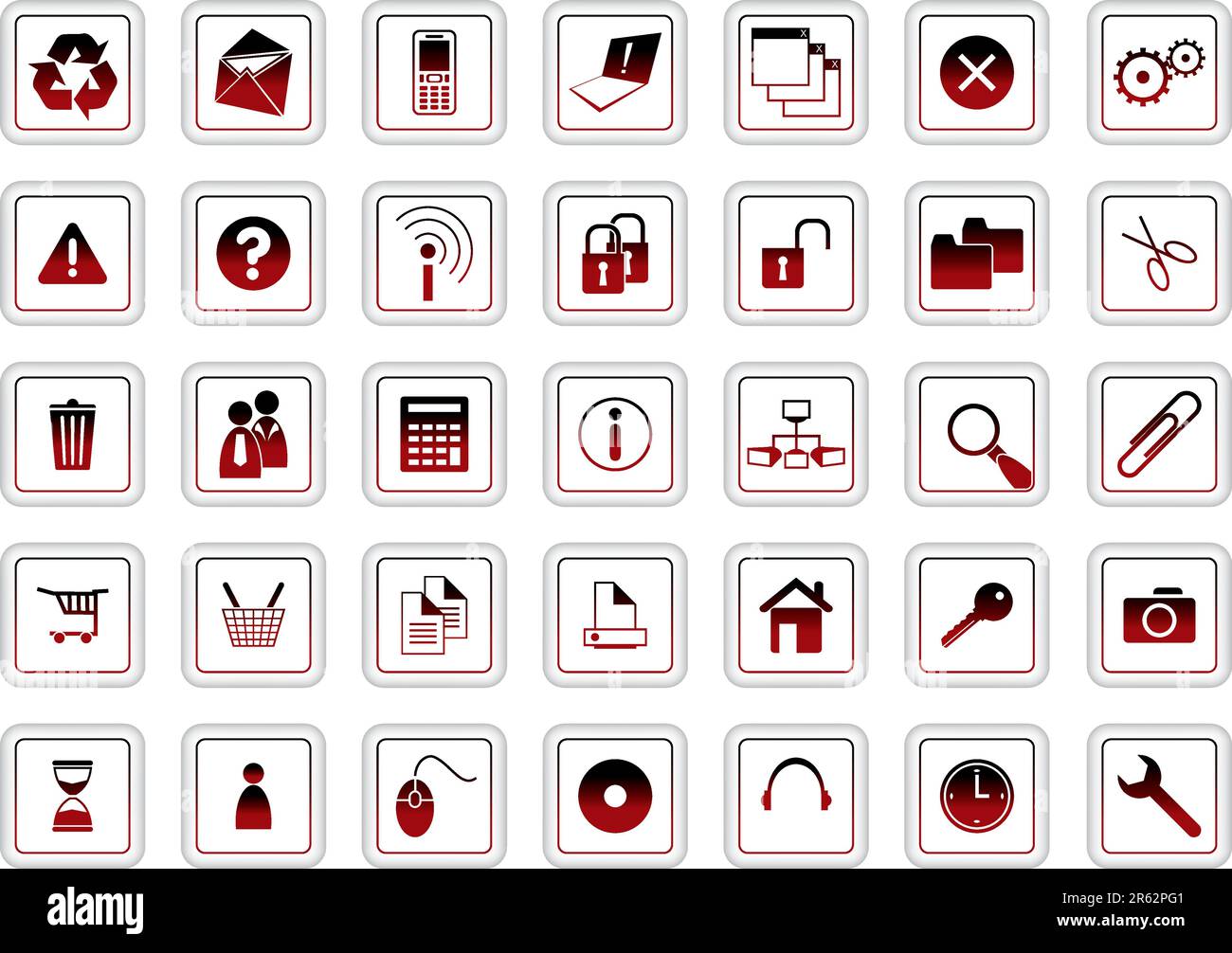 web icon set - vector illustration Stock Vector Image & Art - Alamy