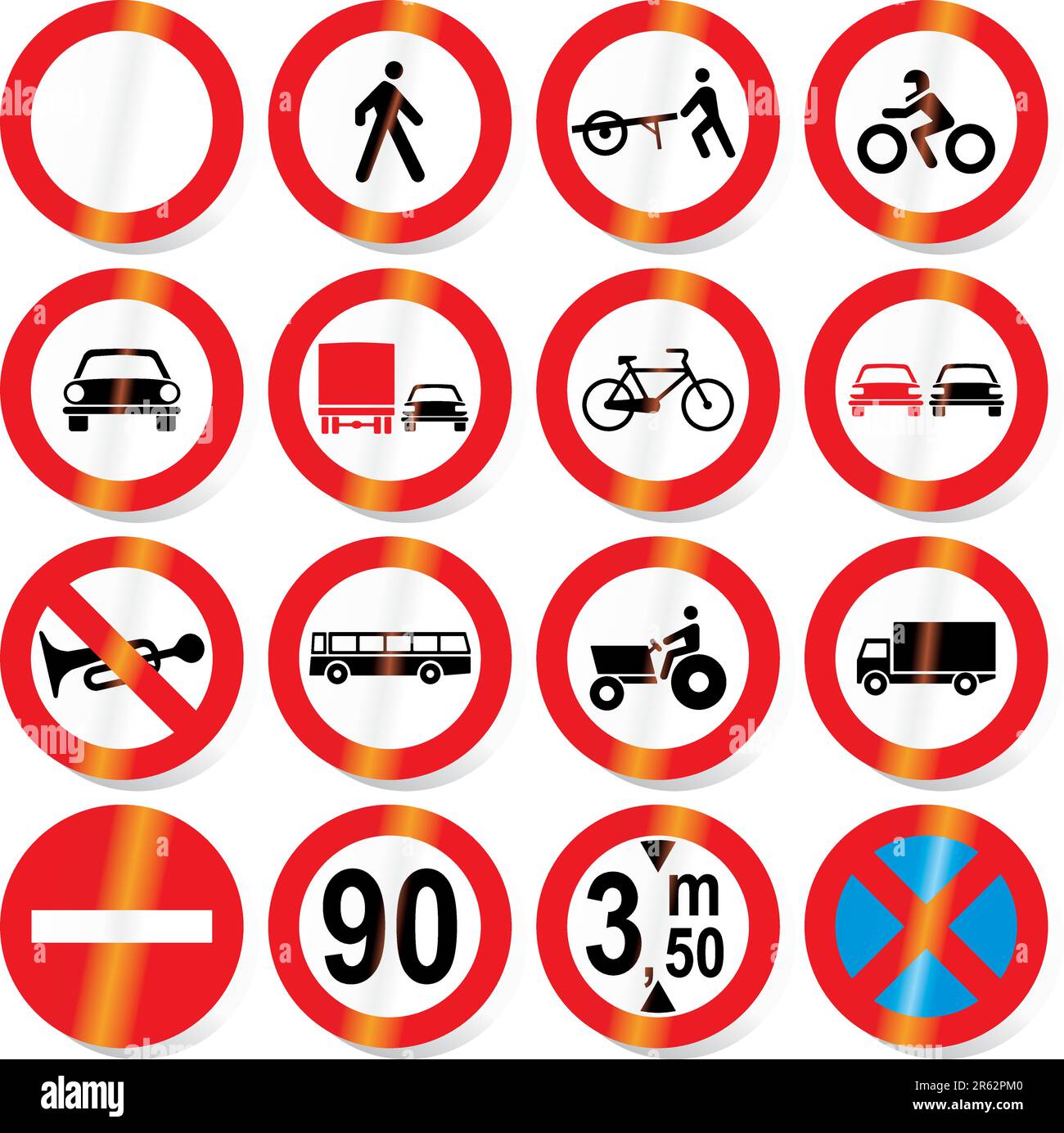 Traffic, road signs - vector format Stock Vector Image & Art - Alamy