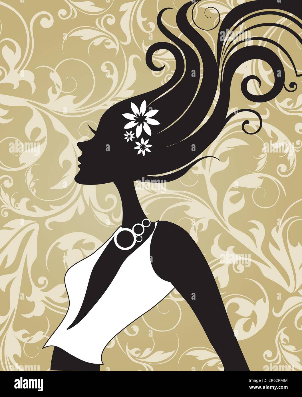 Women retro fashion Stock Vector Images - Alamy