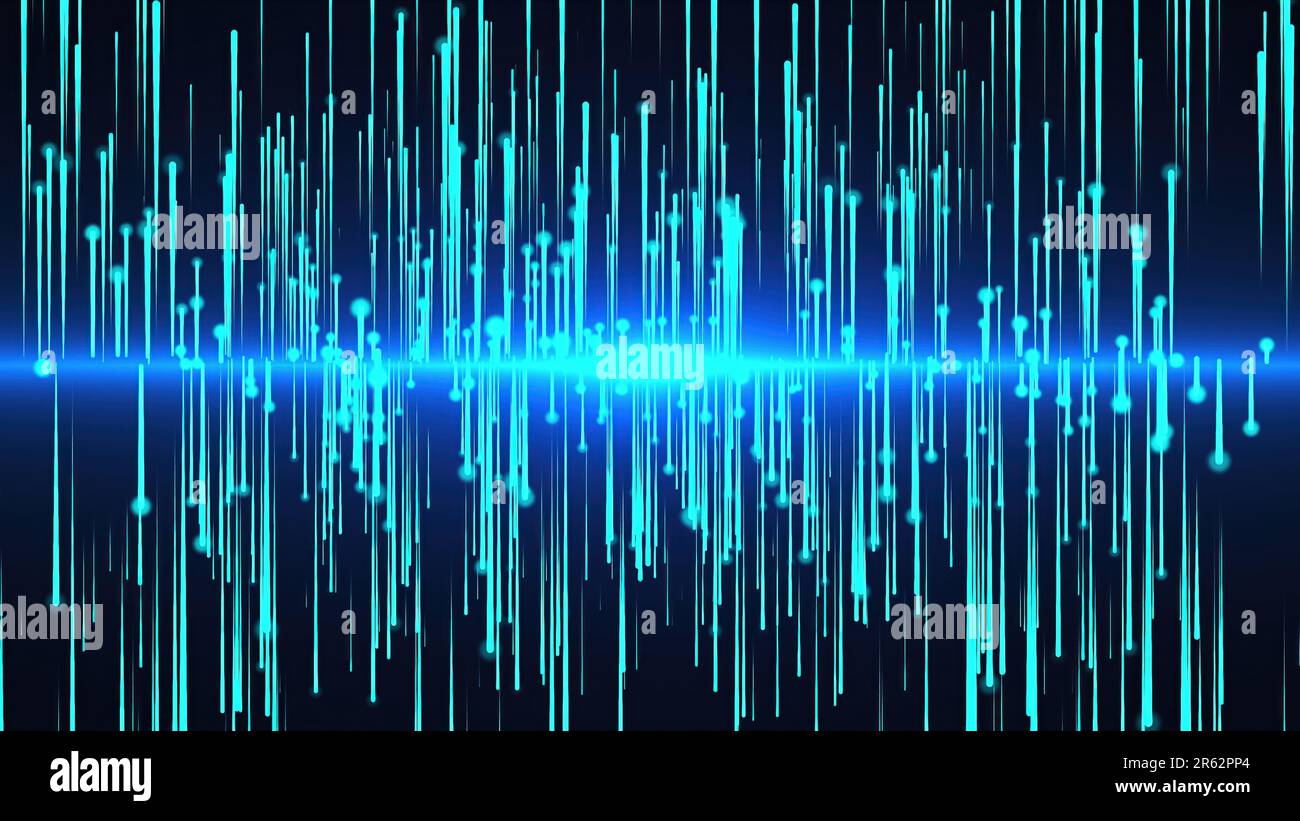 Wall of particles and light. Computer generated 3d render Stock Photo ...