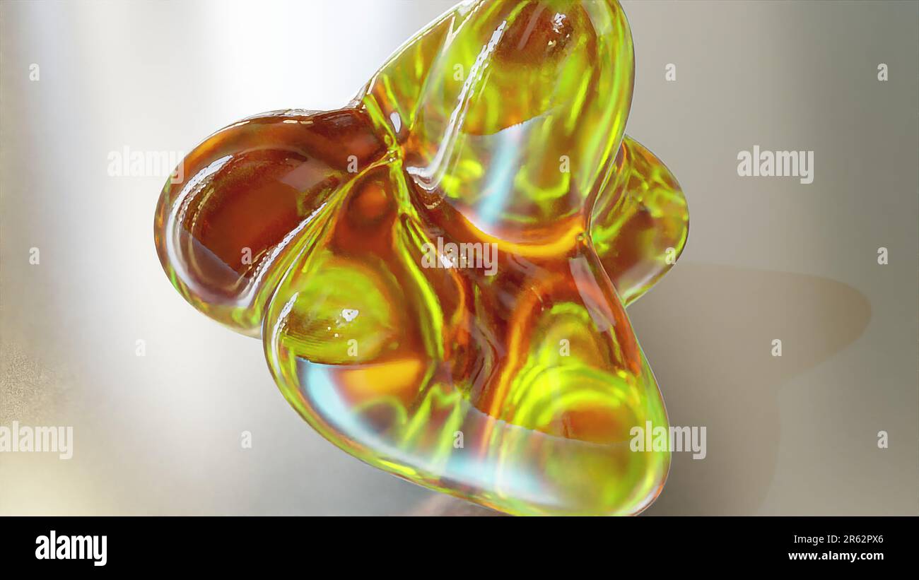 Abstract sphere deformed. Computer generated 3d render Stock Photo - Alamy