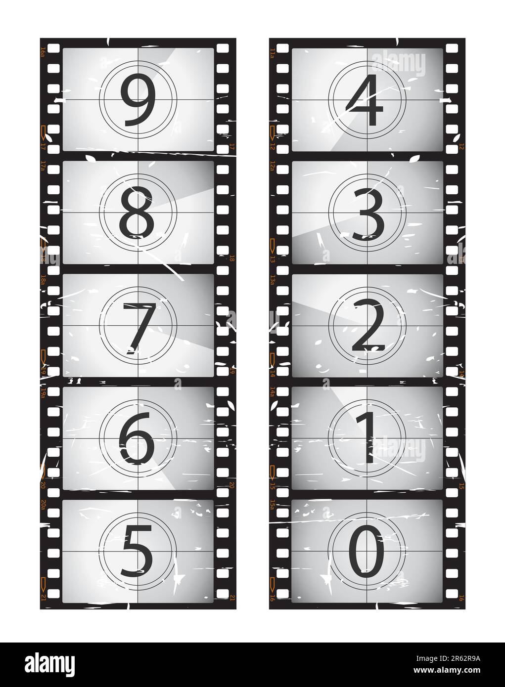 Old Film Reel Countdown