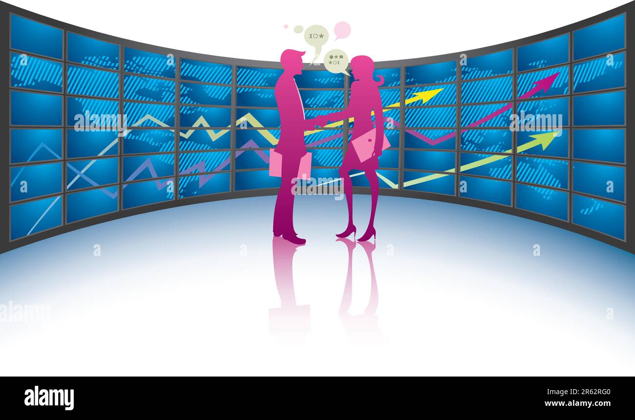 Large screen monitor Stock Vector Images - Alamy