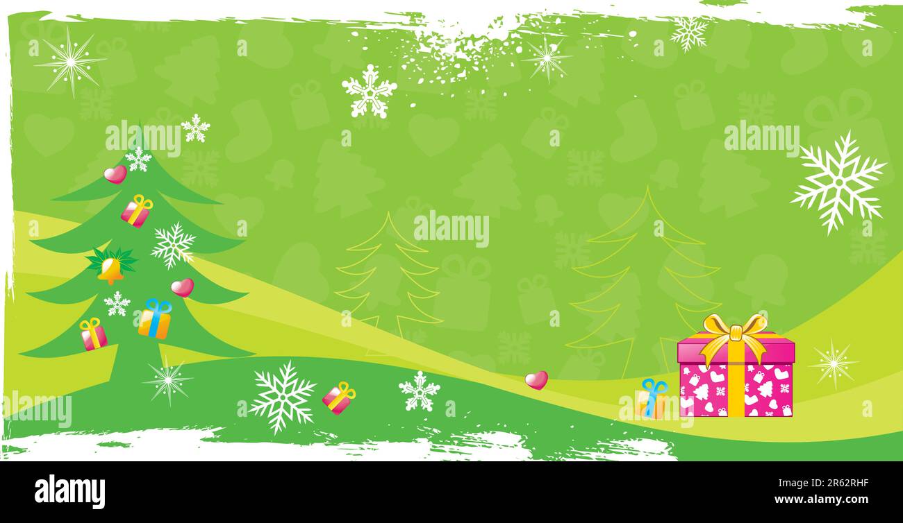 Gift box christmas theme Stock Vector Images - Alamy