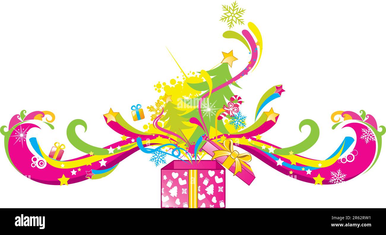 Gift box pattern Stock Vector Images - Alamy