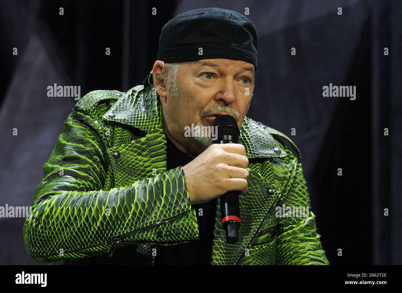 Bologna, Italy, June 06, 2023, Italian singer Vasco Rossi performing on ...