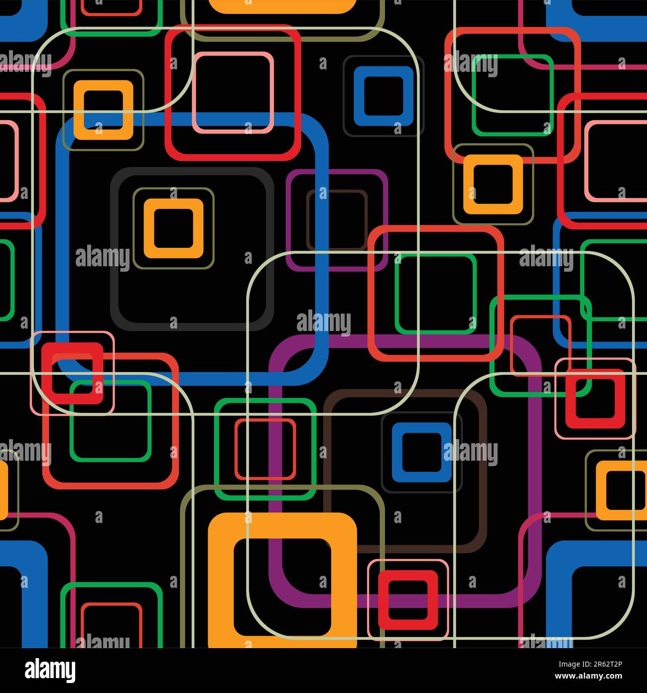 Retro square pattern Stock Vector Images - Alamy