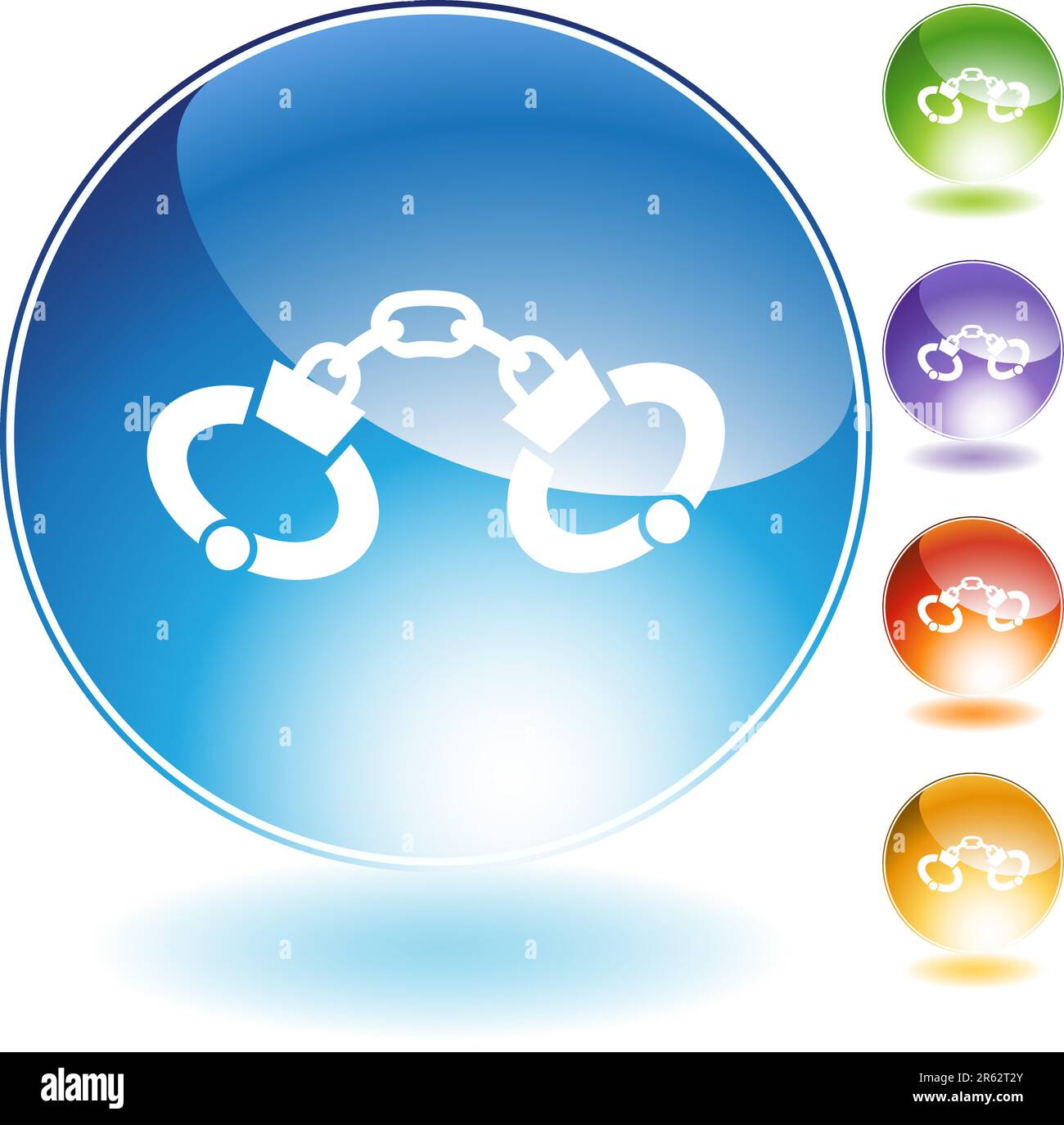 Handcuff symbol Stock Vector Images - Alamy