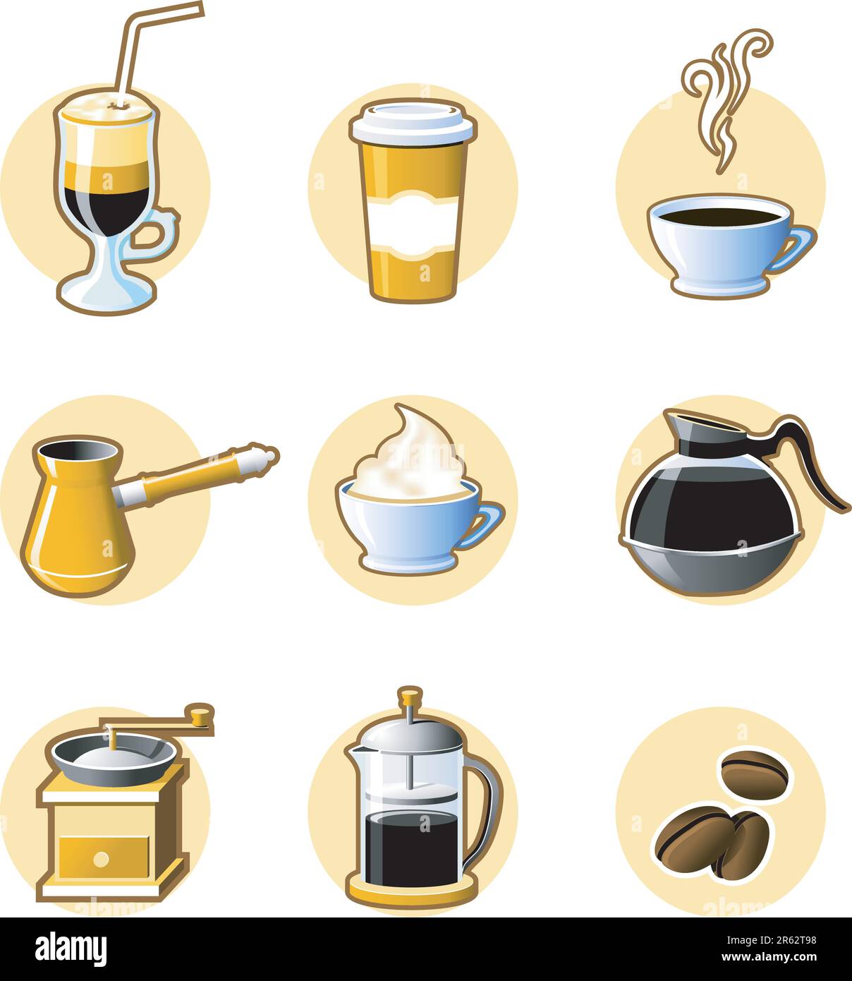 Coffee foam paper cup Stock Vector Images - Alamy