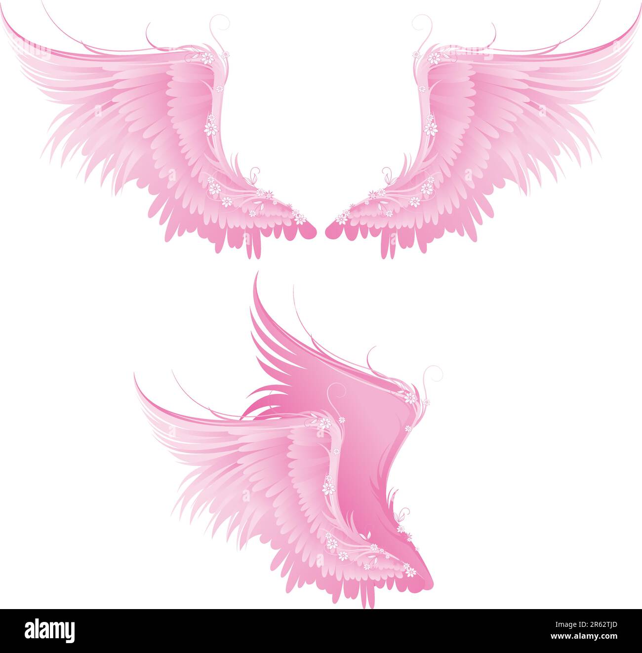 Two version,bule color wings pattern design Stock Vector Image & Art ...