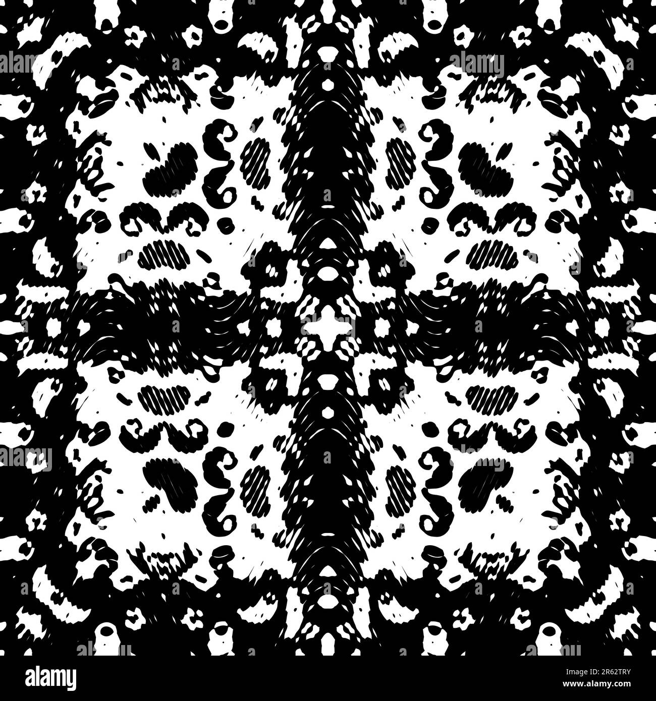 Modern geo wave pattern. Seamless fashion design tile in black and ...