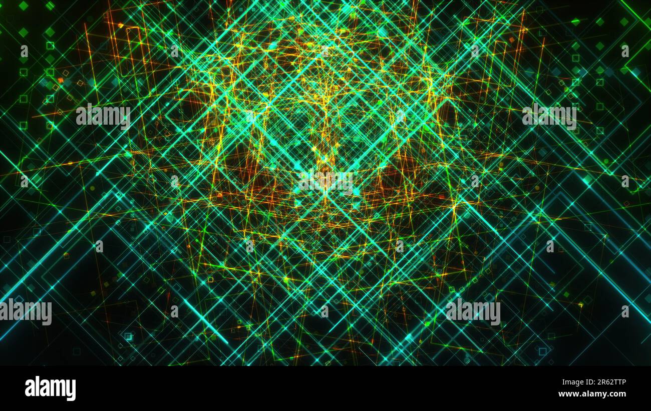 Abstract grid technology. Computer generated 3d render Stock Photo - Alamy