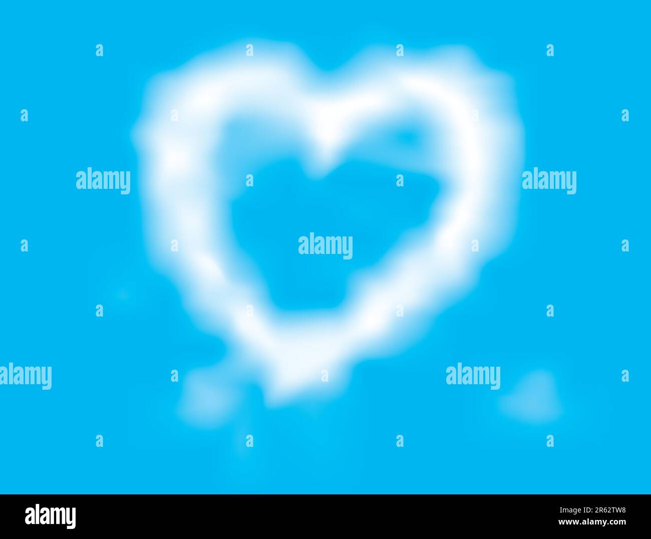 The air spout out from the aircraft and a heart shape has formed Stock ...