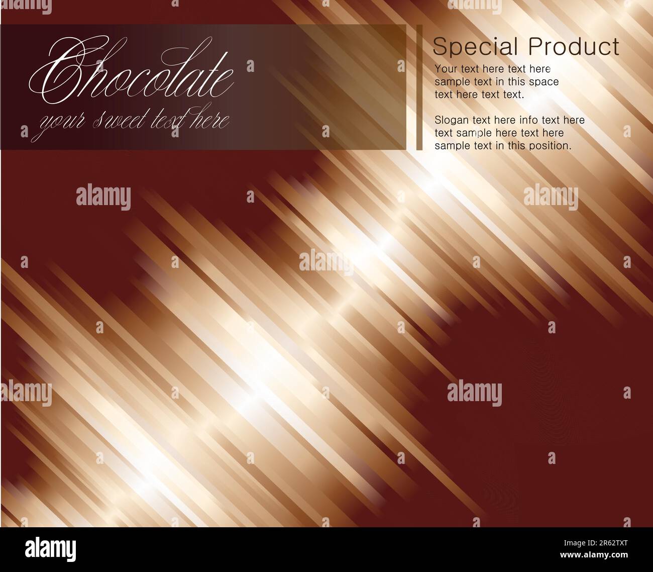 Chocolate striped background for cards Stock Vector Image & Art - Alamy