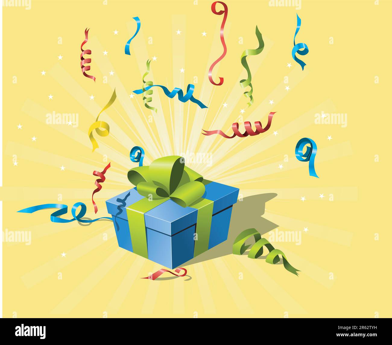 Flying gift Stock Vector Images - Alamy