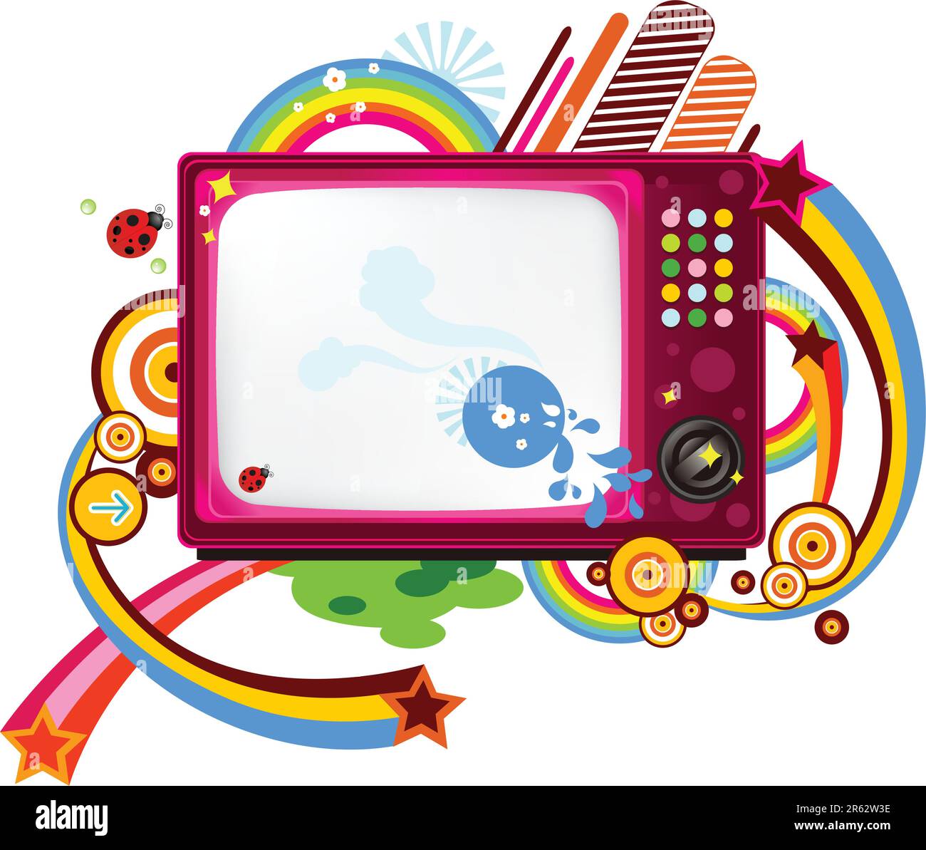 Tv and fashion Stock Vector Images - Alamy