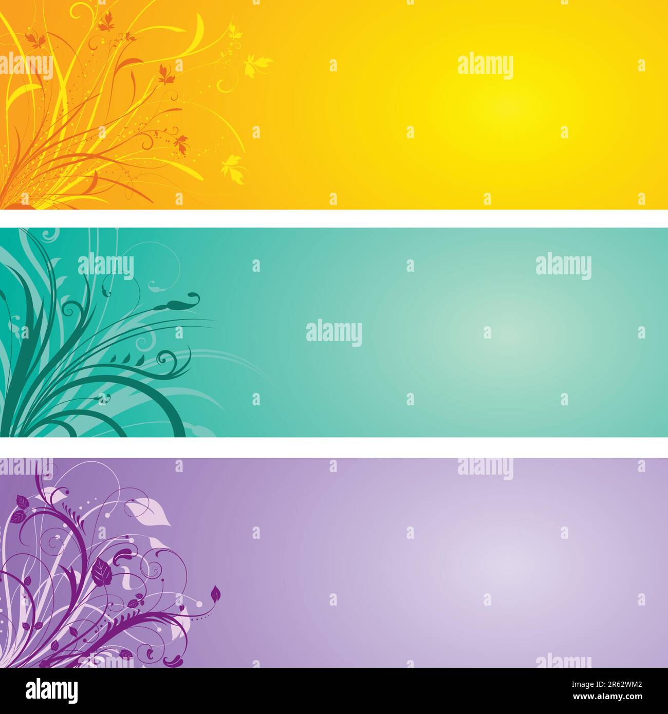 Floral panels Stock Vector Images - Alamy
