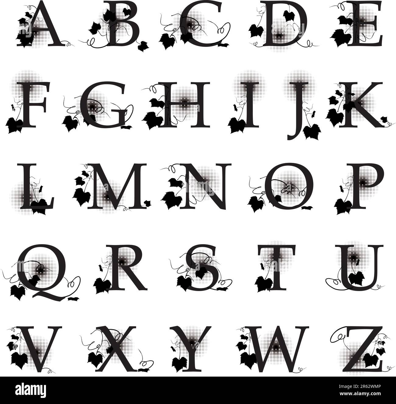 vector initials from A to Z Stock Vector Image & Art - Alamy