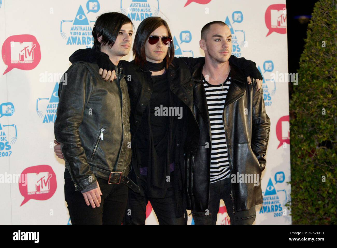 30 Seconds To Mars bandmembers on the red carpet at the third annual ...