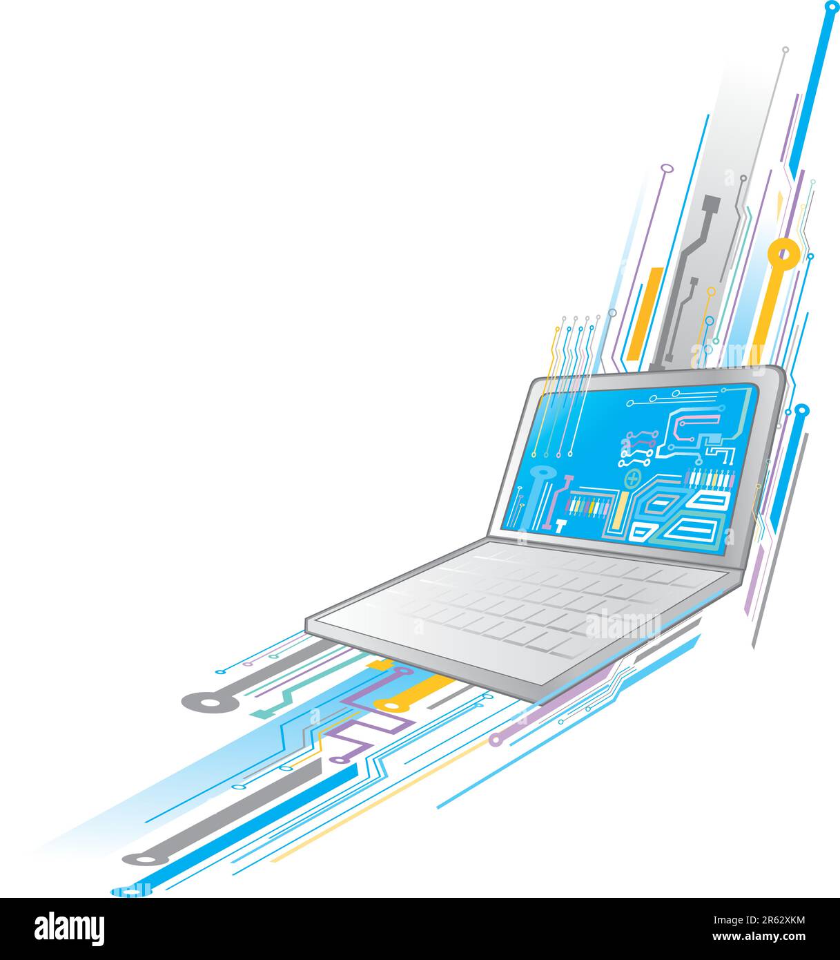 creative laptop pattern design Stock Vector Image & Art - Alamy