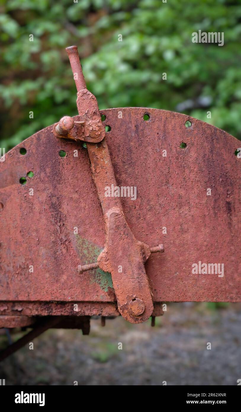 Rusted old switch and lever Stock Photo - Alamy